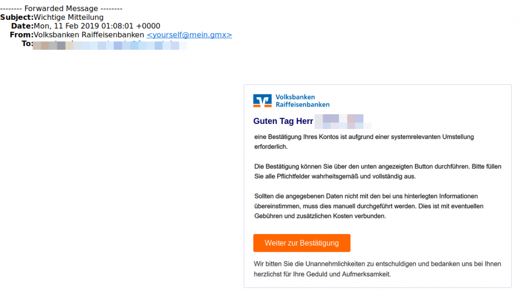 Phishing VR-Bank - Volksbankkunden werden geködert - RATGEBER ...