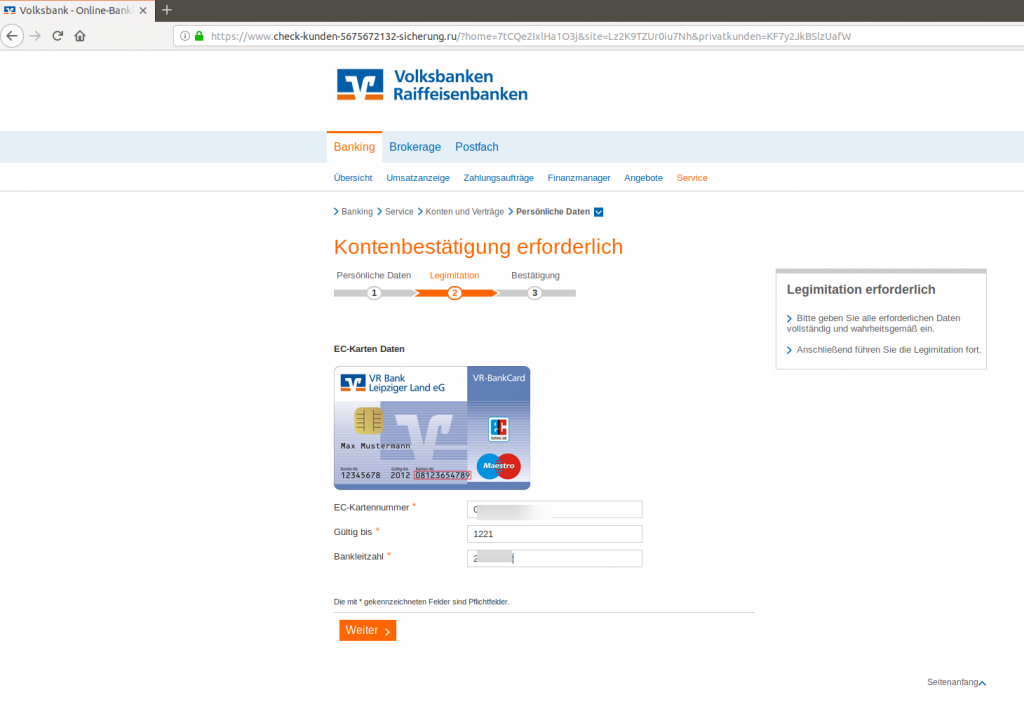 Phishing VR-Bank - Volksbankkunden werden geködert - RATGEBER ...